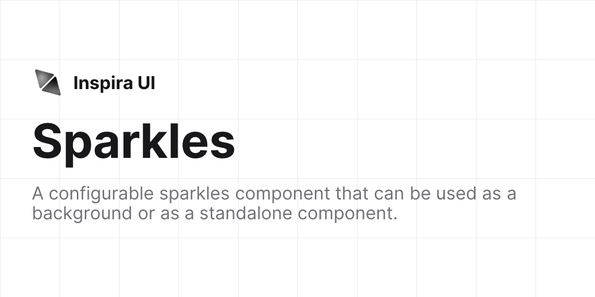 Sparkles - Inspira UI