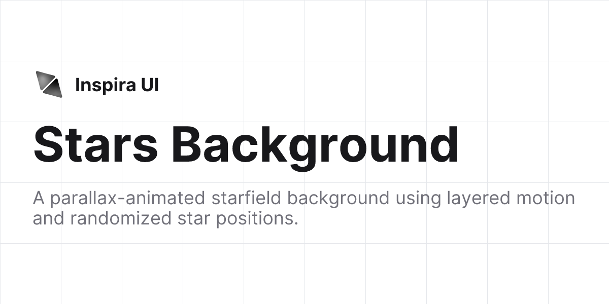 Stars Background - Inspira UI