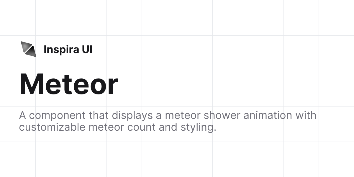 Meteor - Inspira UI