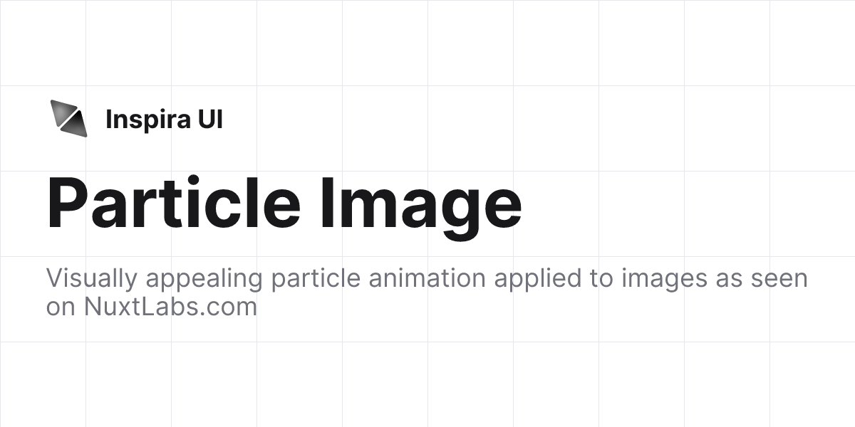 Particle Image - Inspira UI