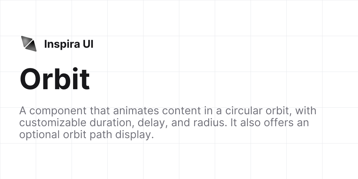 Orbit - Inspira UI