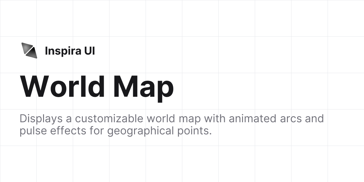 World Map - Inspira UI