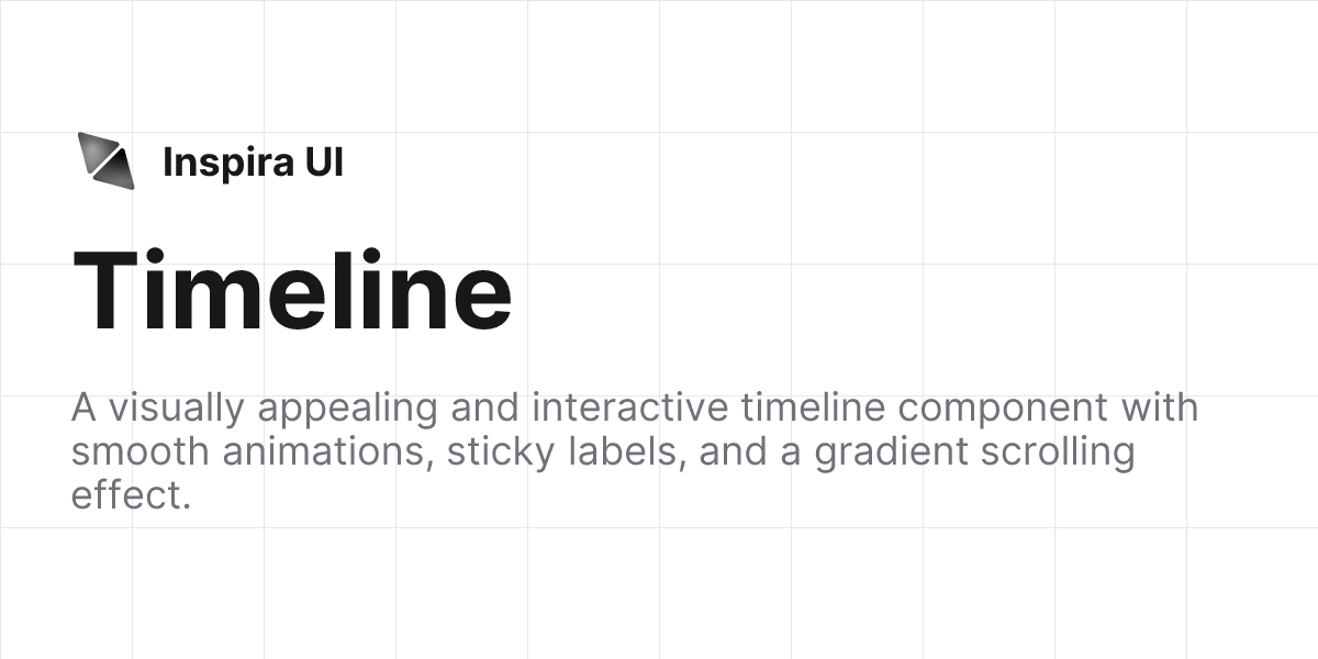 Timeline - Inspira UI
