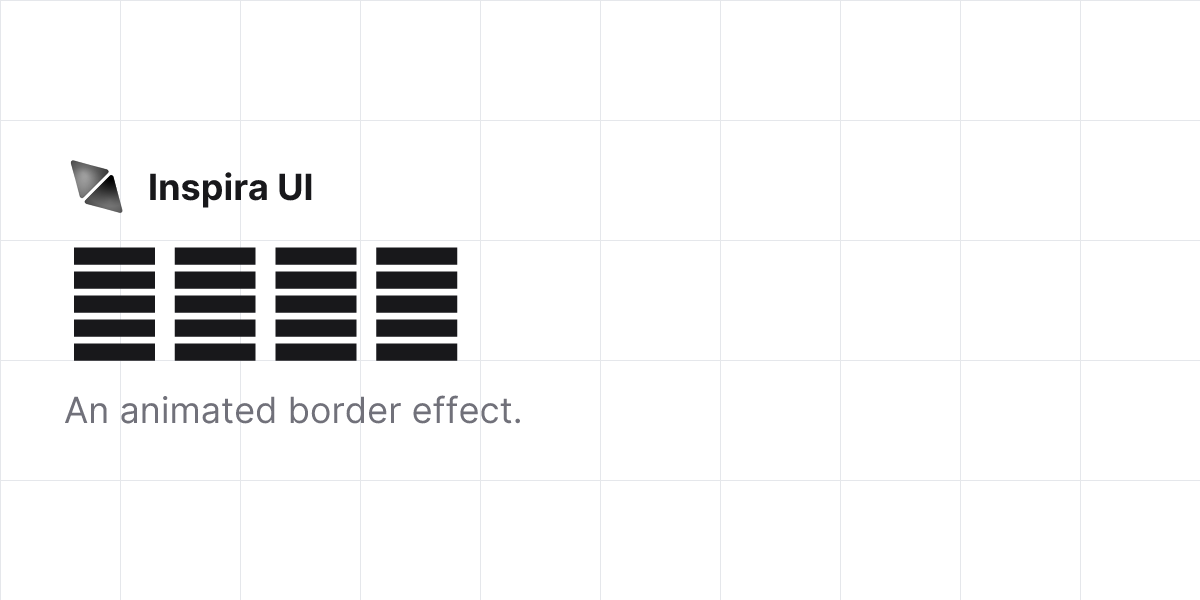 彩光边框 - Inspira UI