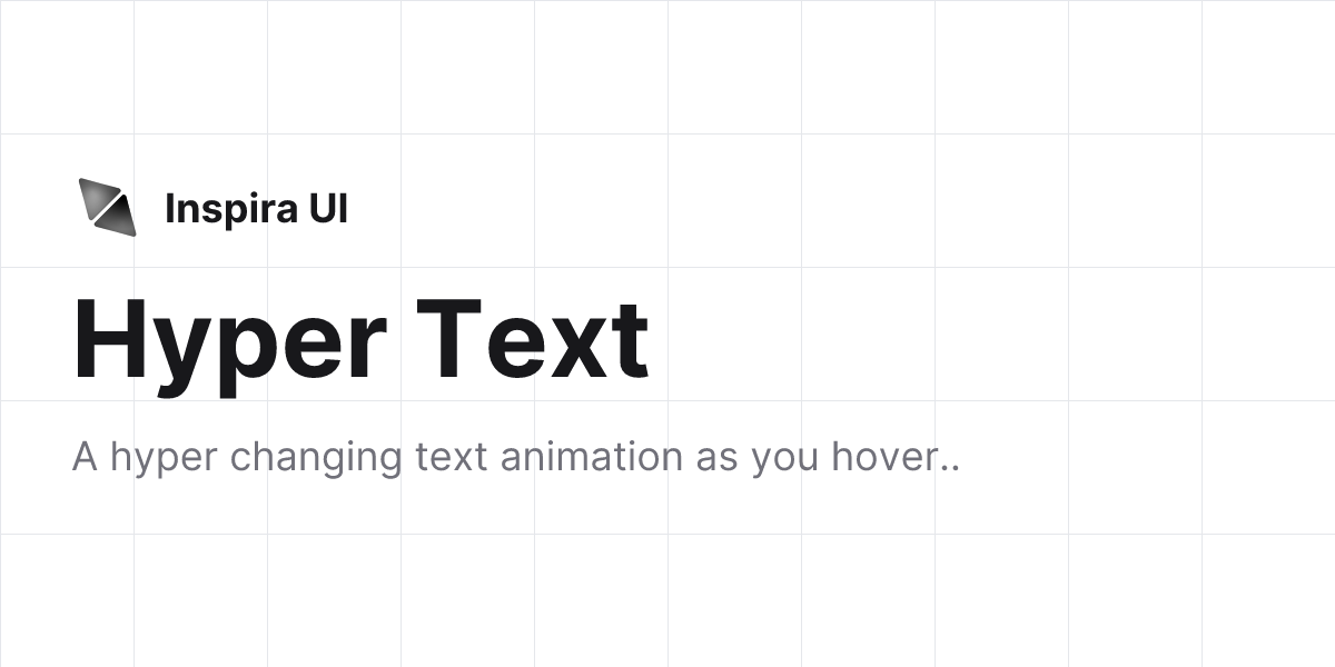 Hyper Text - Inspira UI