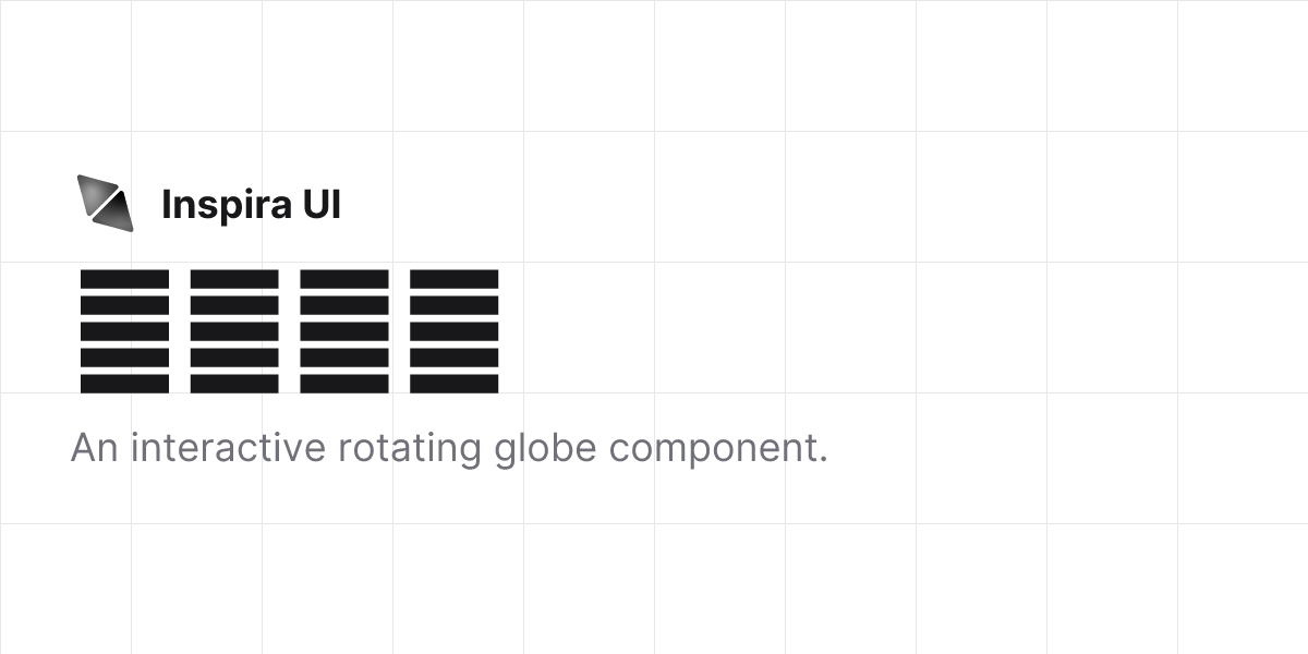 旋转半球 - Inspira UI